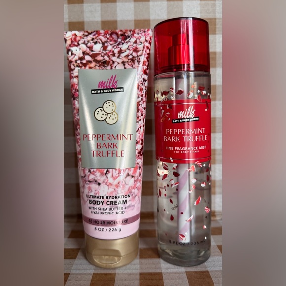 Bath & Body Works | Bath & Body | New Bbw X Milk Peppermint Bark Truffle Body Set Includes Body ...